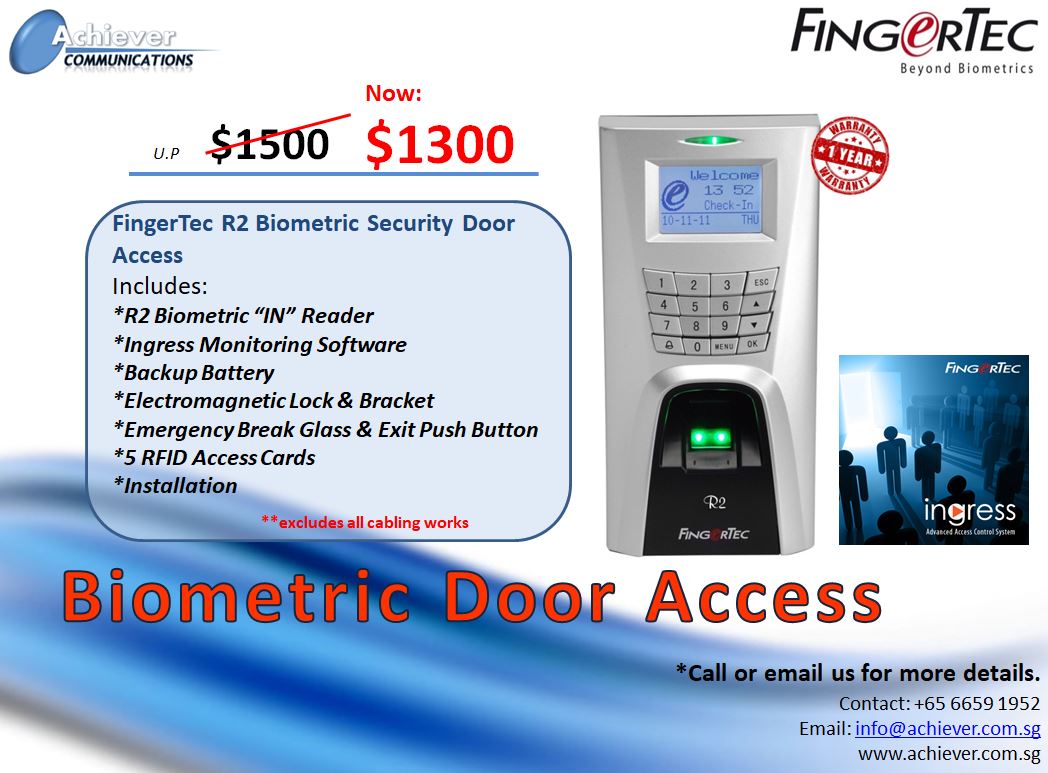 Achiever Communications Biometric Door Access Promo - Achiever ...
